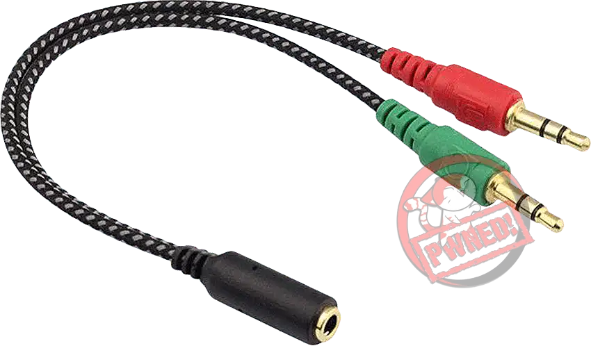 3.5mm Aux Audio Splitter Cable - 1x Female to 2x Male (New) | Buy from ...