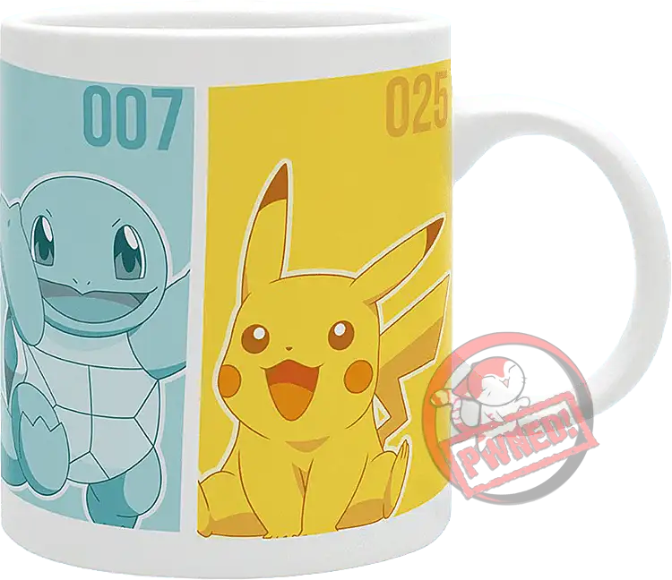 Pokemon - Kanto Starter Pokemon Mug - 320ml (New) | Buy from Pwned ...