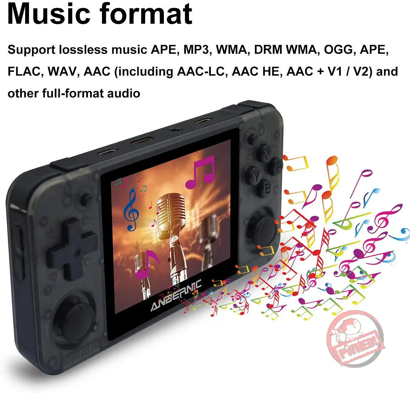 Anbernic RG350P Handheld Console - 16GB Clear Black (New) | Buy from ...
