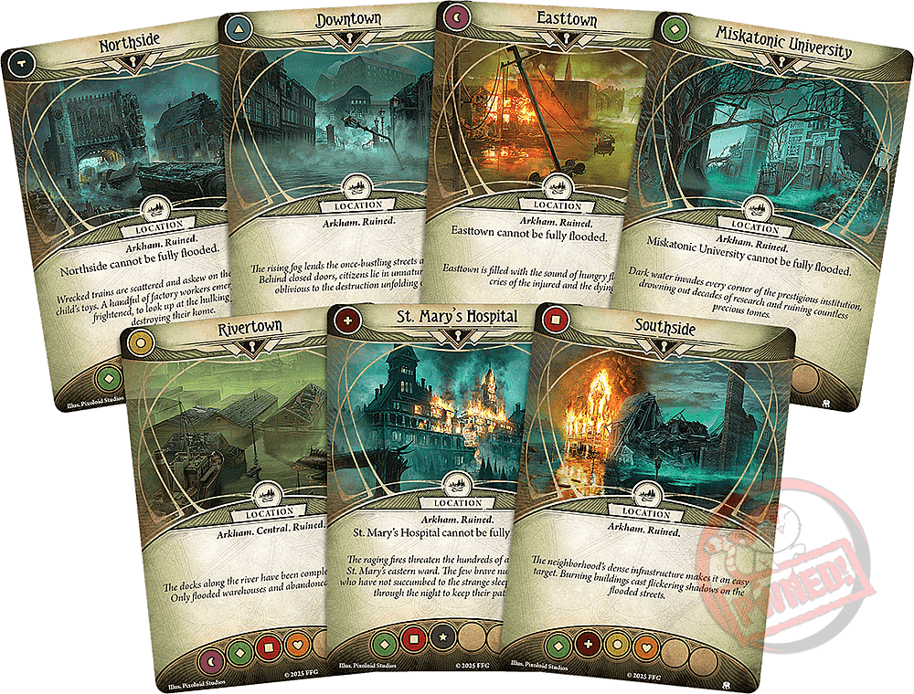 Arkham Horror - The Card Game: The Drowned City Campaign Expansion (New ...