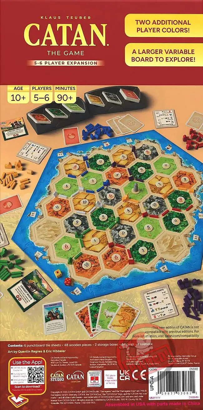 Catan: 5-6 Player Expansion - 6th Edition (New) | Buy from Pwned Games ...