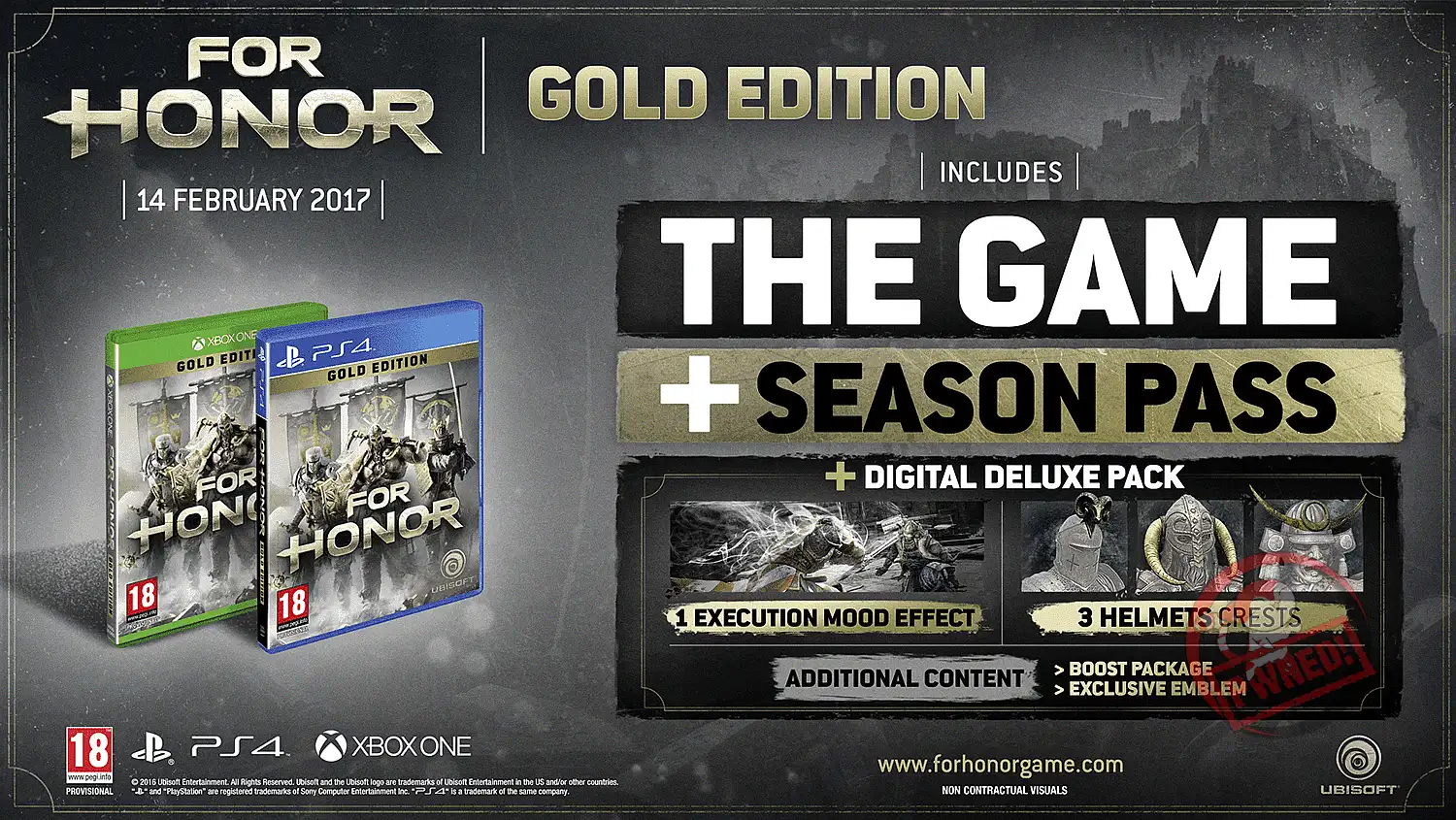 For Honor - Gold Edition (PS4)(New) | Buy from Pwned Games with ...