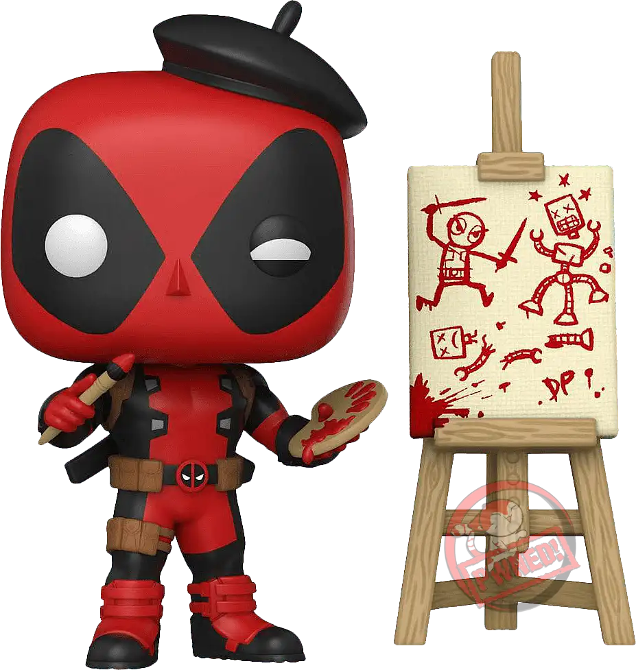 Funko Pop! Marvel 887: Deadpool - Artist Deadpool Vinyl Bobble-Head ...