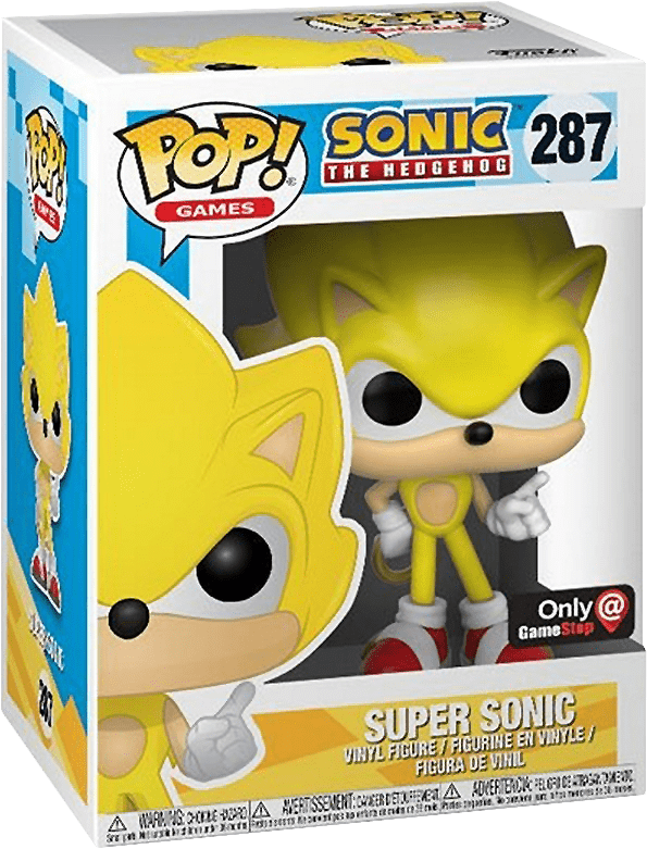 Collectables - Funko Pop! Games 287: Sonic the Hedgehog - Super Sonic ...