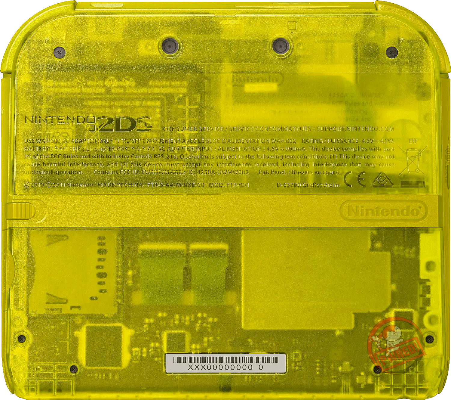 Nintendo 2DS Console - Transparent Yellow - Pokémon Special Pikachu ...