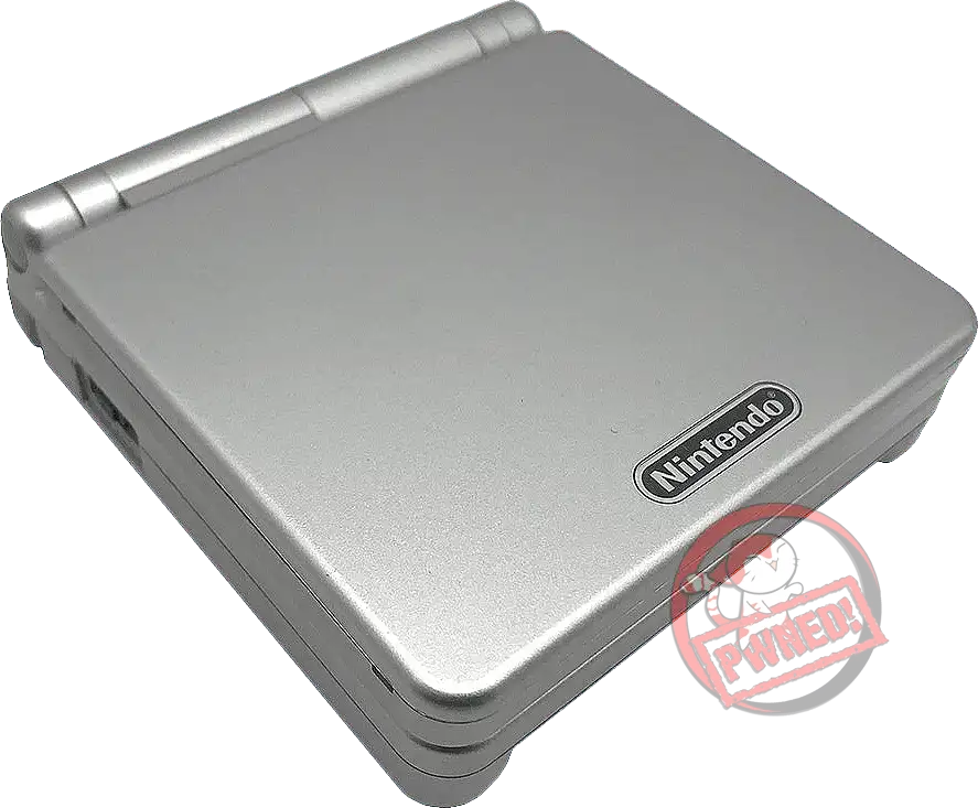 Nintendo Game Boy Advance SP AGS-001 Console - Platinum (GBA)(Pwned ...