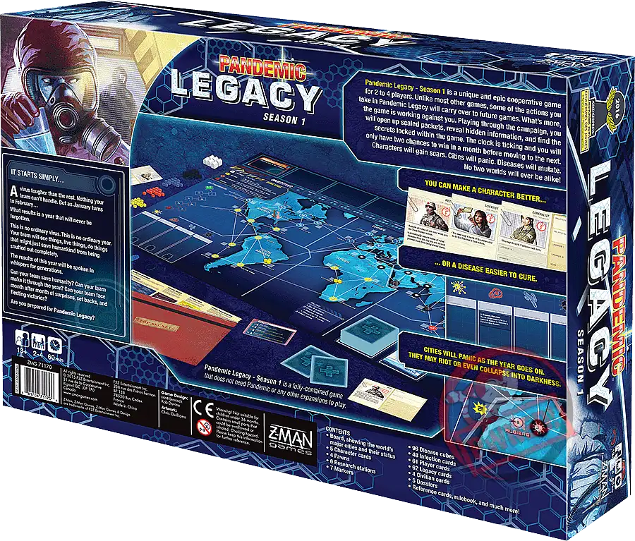 Pandemic Legacy - Season 1 (Blue Edition)(New) | Buy from Pwned Games ...