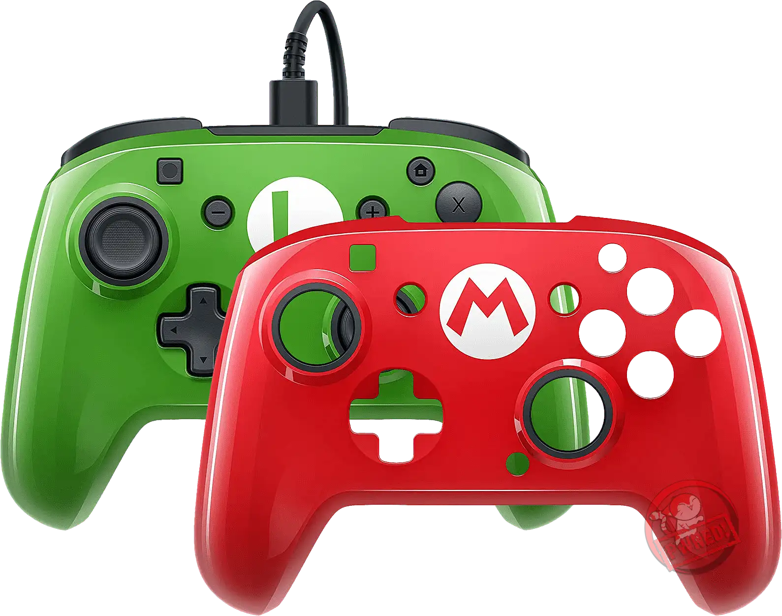 Faceoff Deluxe Wired Controller - Mario & Luigi Edition (NS / Switch ...