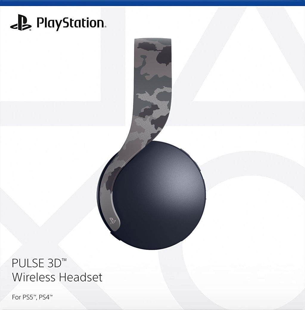 Playstation 5 Pulse 3d Wireless Headset Grey Camouflage Ps4 Ps5