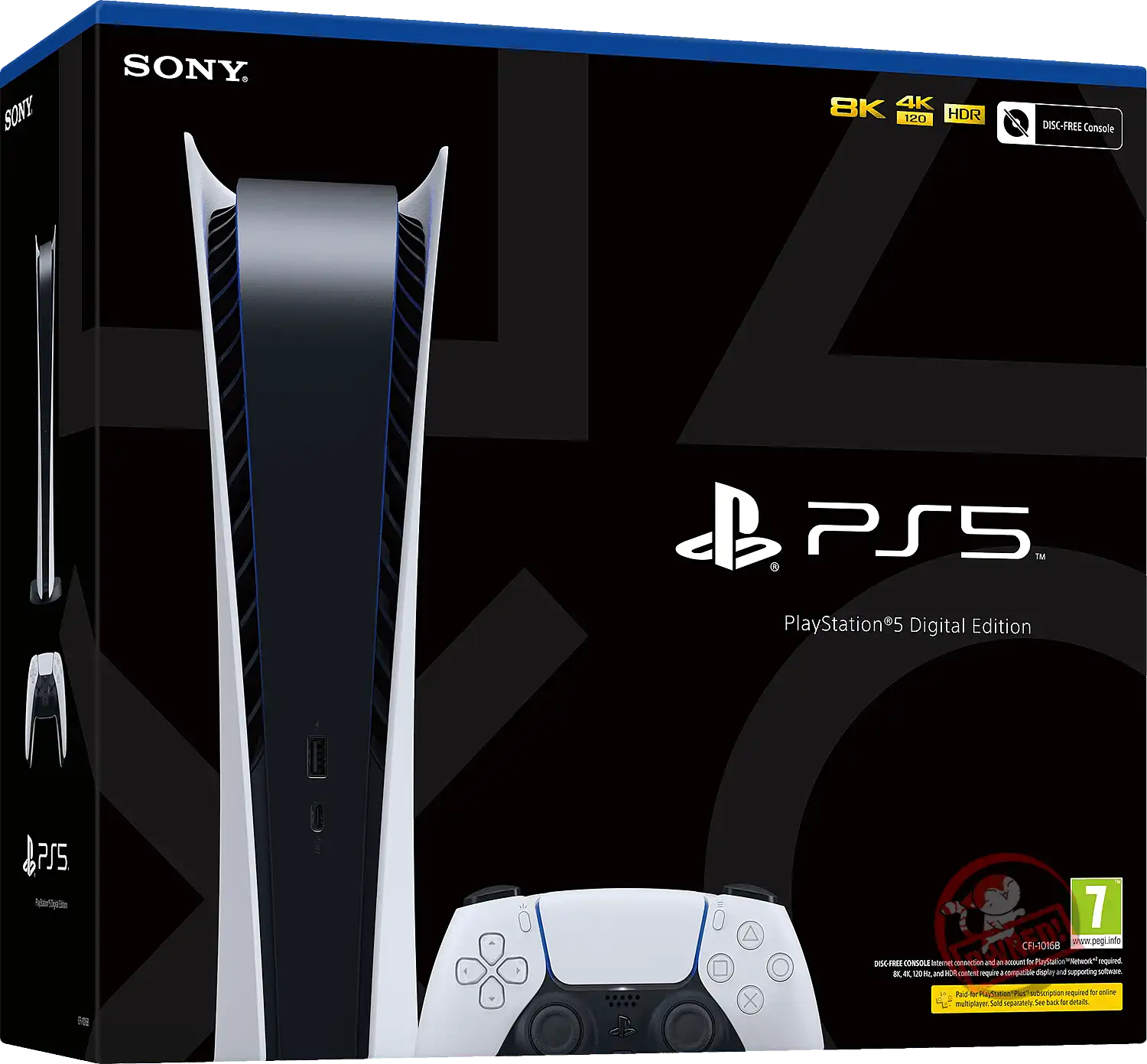 PlayStation 5 1TB Digital Edition Console Glacier White PS5 New PlayStation 5 1TB Digital Edition Console Glacier White PS5 New