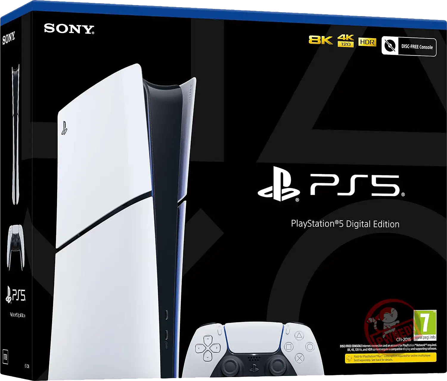 PlayStation 5 Slim 1TB Digital Edition Console - Glacier White (PS5 ...