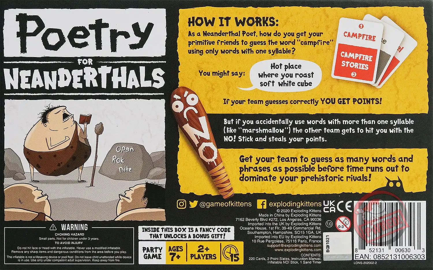 Poetry for Neanderthals (New) | Buy from Pwned Games with confidence ...