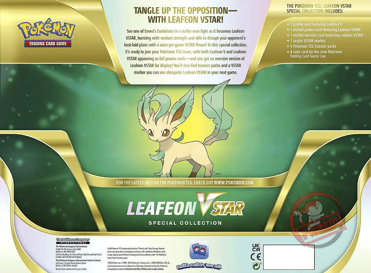 Pokemon TCG: Leafeon VSTAR Special Collections (New) | Buy from Pwned ...