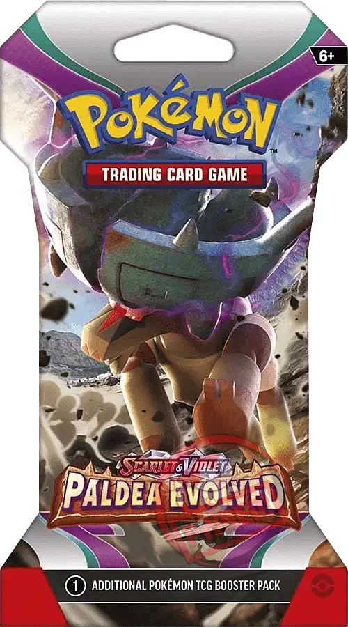Pokemon TCG: Scarlet & Violet - Paldea Evolved Sleeved Booster Pack ...