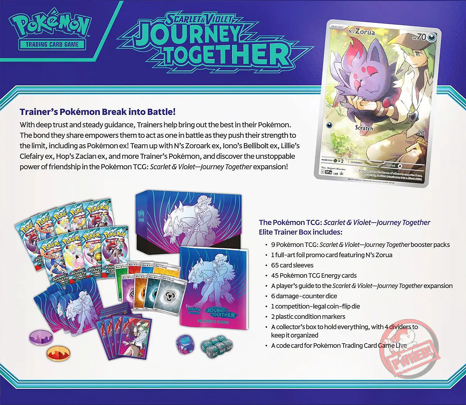 Pokemon TCG: Scarlet & Violet - Journey Together Elite Trainer Box (New ...