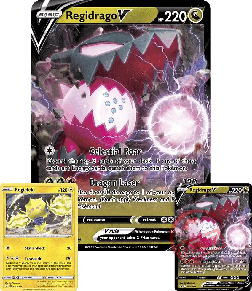 Pokemon TCG: Sword & Shield - Crown Zenith V Collection - Regidrago V ...