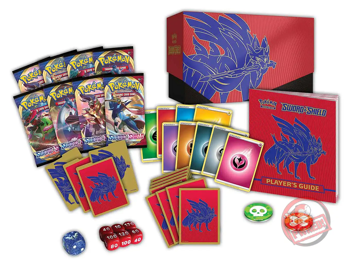 Pokemon TCG: Sword & Shield Elite Trainer Box - Zacian Red (New) | Buy ...