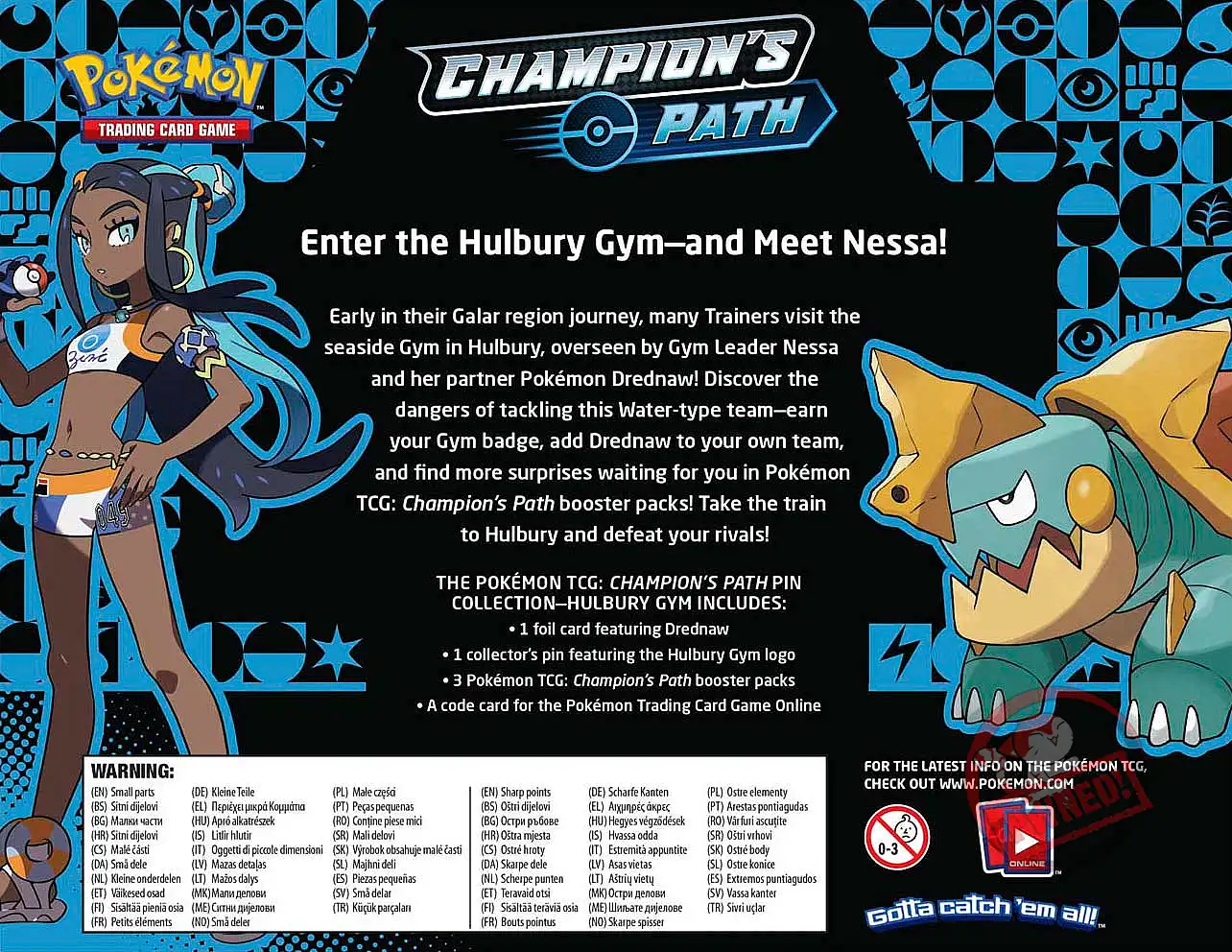 Pokemon TCG: Sword & Shield - Champion's Path Pin Collection - Hulbury ...