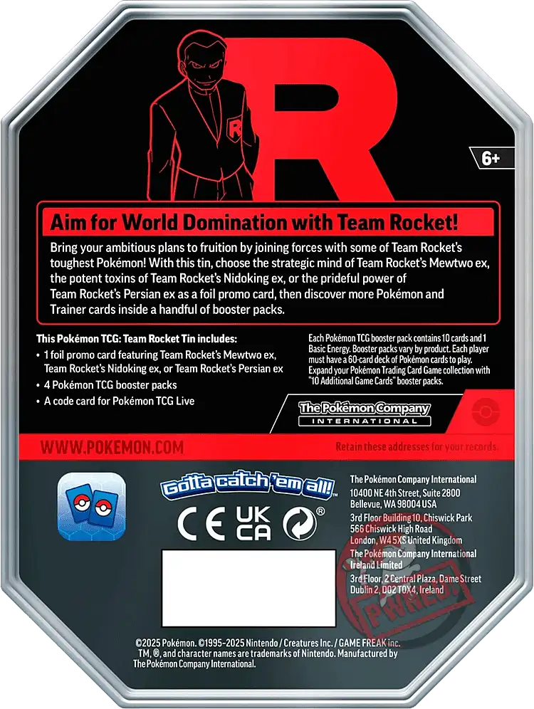 Pokemon TCG: Team Rocket Tins (New) | Buy from Pwned Games with ...