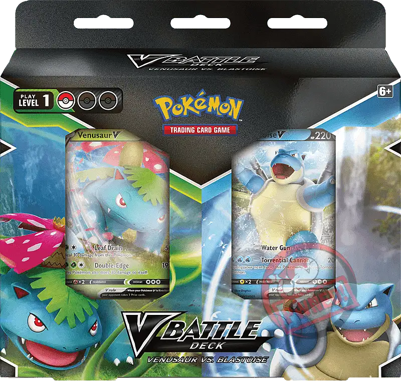 Pokemon TCG: V Battle Deck - Venusaur V vs. Blastoise V (New) | Buy ...