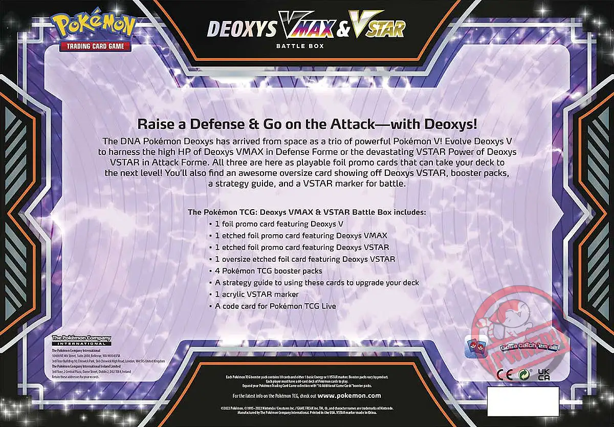Pokemon TCG: Deoxys VMAX & VSTAR Battle Box (New) | Buy from Pwned ...