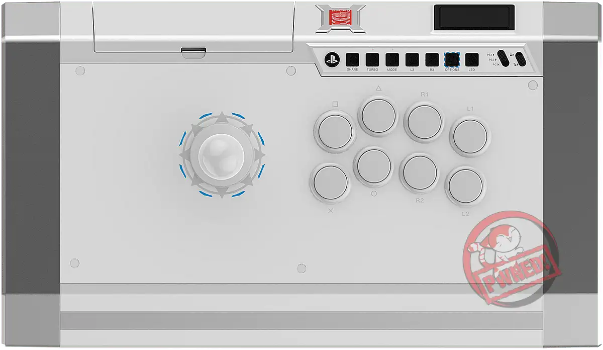 Qanba Obsidian Fighting Stick - Pearl (PC / PS3 / PS4)(New) | Buy from ...