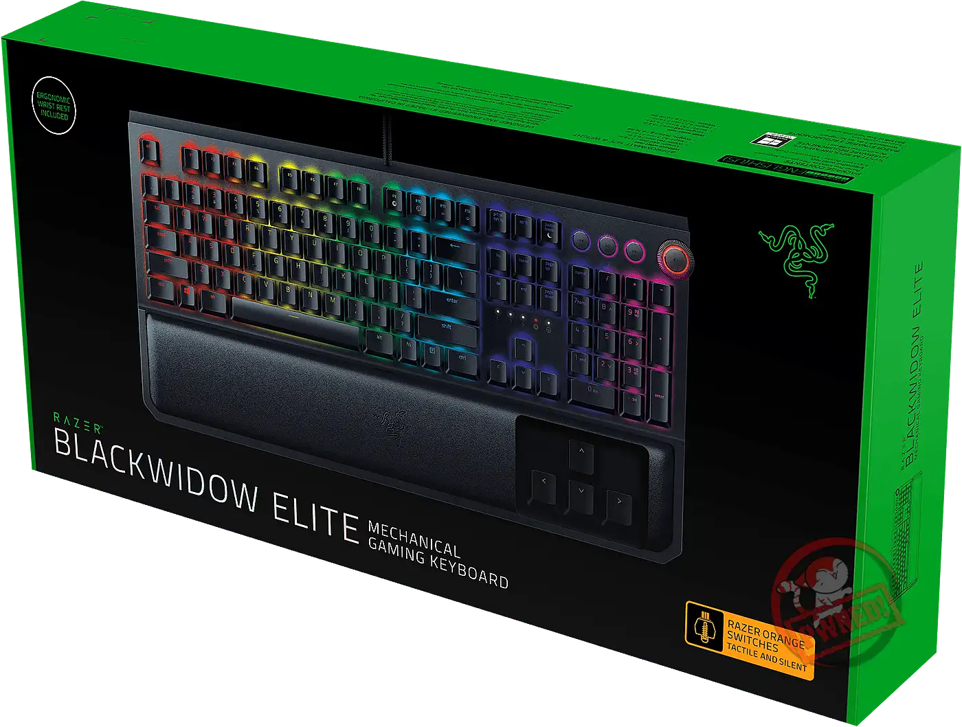 Razer BlackWidow Elite Mechanical Gaming Keyboard Orange Switches PC