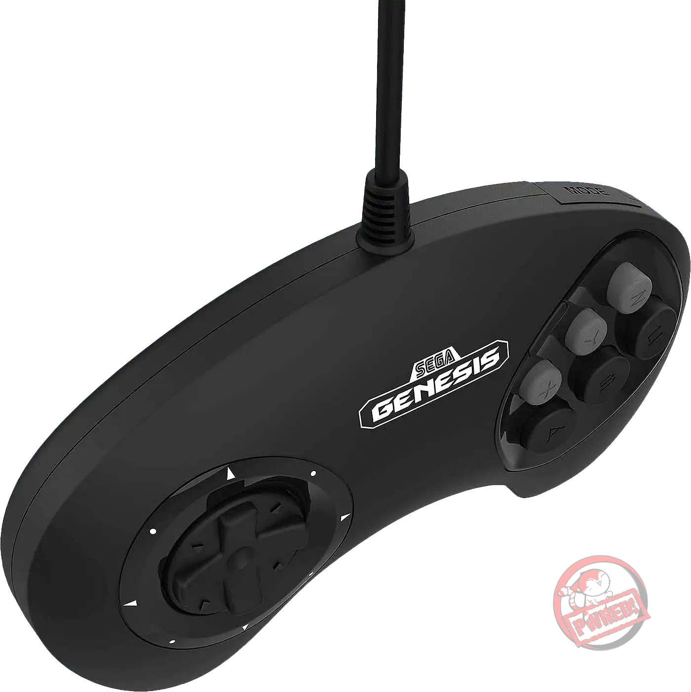 Retro-Bit SEGA Genesis Big6 Control Pad - Black (SMD)(New) | Buy from ...
