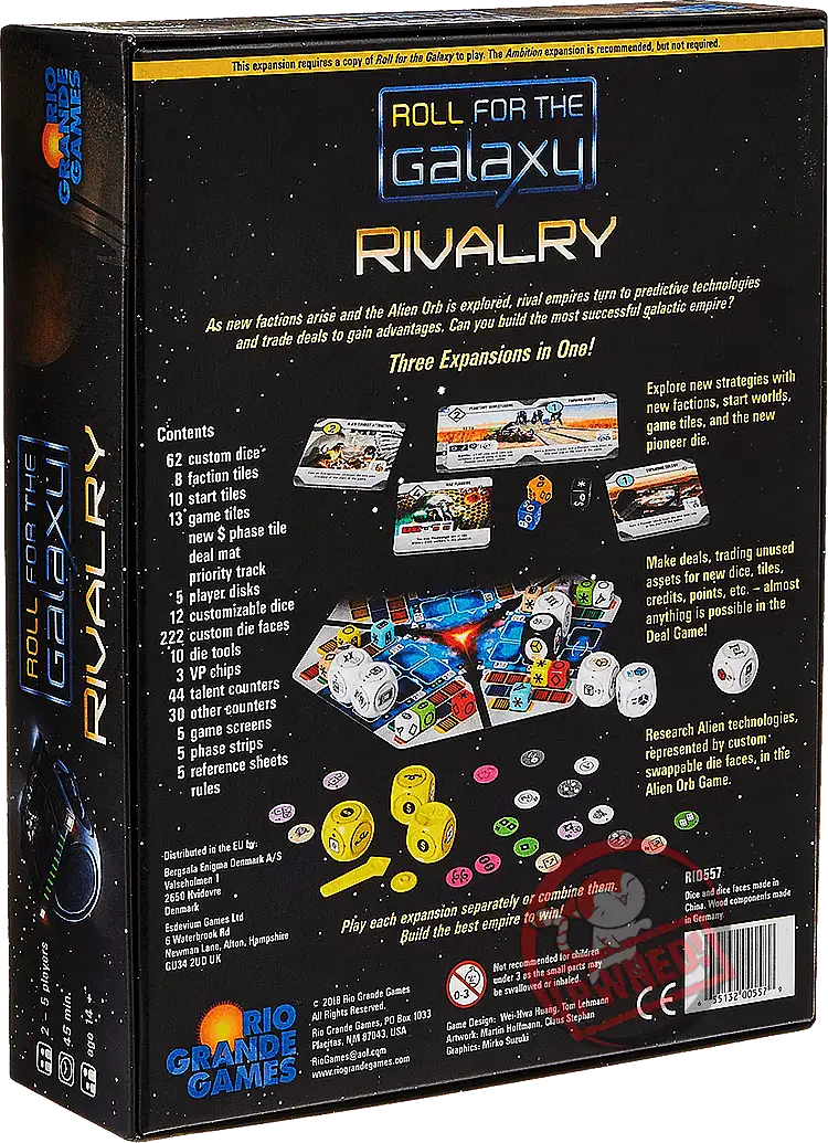 Roll for the Galaxy: Rivalry Expansion (New) | Buy from Pwned Games ...