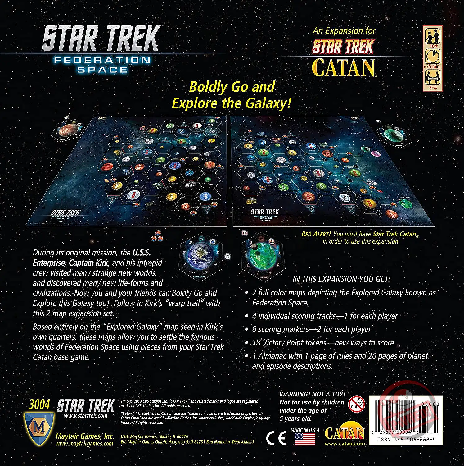 Star Trek Federation Space Expansion: Catan (New) | Buy from Pwned ...