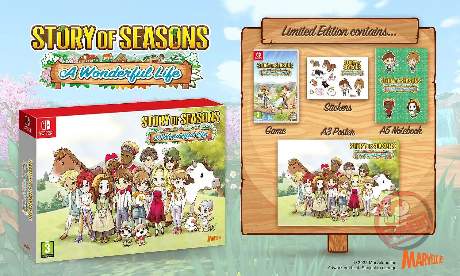 Story of Seasons: A Wonderful Life - Limited Edition (NS / Switch)(New ...