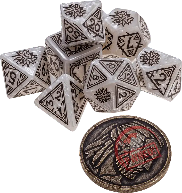 Witcher Dice Set, The: Geralt - The White Wolf (New) | Buy from Pwned ...