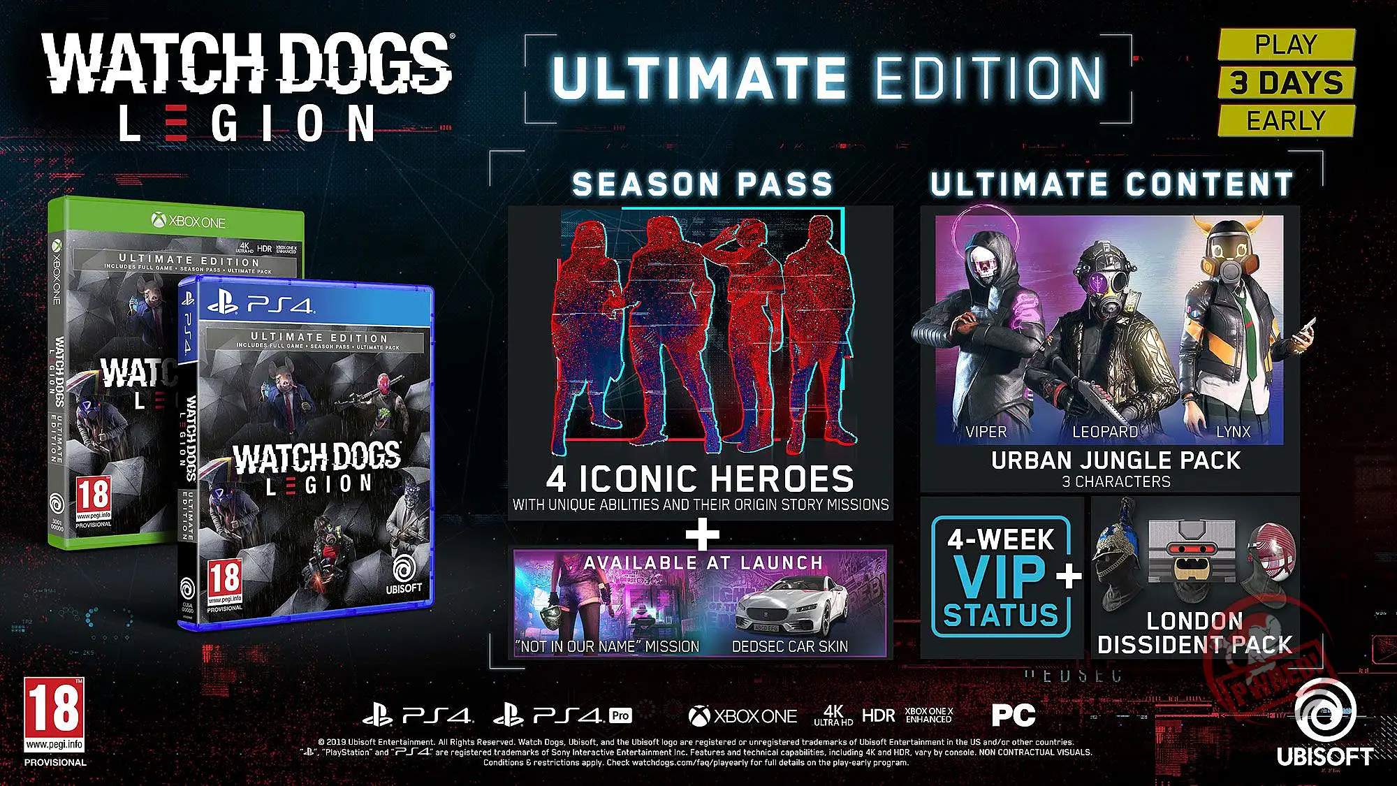Watch_Dogs: Legion - Ultimate Edition (PS4)(New) | Buy from Pwned Games ...